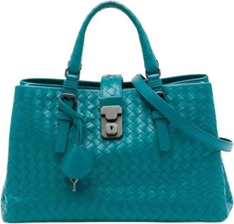 Bottega Veneta Sac Roma Pre-owned - Femme - Pre-owned - Bleu - Taille: ONE Size