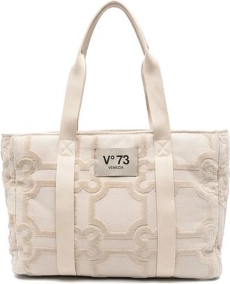 V&deg; 73 Femme, Sacs, Beige, Taille: ONE Size Amy Tote Bag