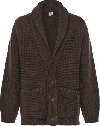 Eleventy Homme, Pulls, Brun, Taille: S Pull en cachemire col en V en Cacao