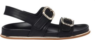 Baldinini Femme, Chaussures, Noir, Taille: 40 EU Leather Sandal
