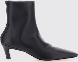 Toteme Spitze Stiefeletten aus Nappaleder mit mittlerem Absatz und Rei&szlig;verschluss hinten von