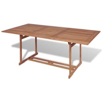 vidaXL Gartentish 180x90x75 cm Teak Massivholz - Vidaxl