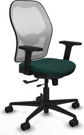 Piqueras y Crespo Moderner Drehstuhl mit 2D-Armen, h&ouml;henverstellbare Lendenwirbelst&uuml;tze, ausgestattet mit Syncro/Traslack und injiziertem Schaum. Mit Rollen von 65 mm N