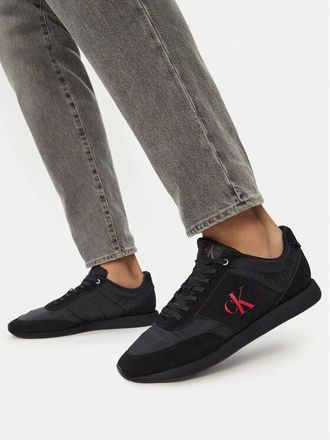 Calvin Klein Sneakers Retro Runner Band Lth-Su HM0HM02212 Schwarz