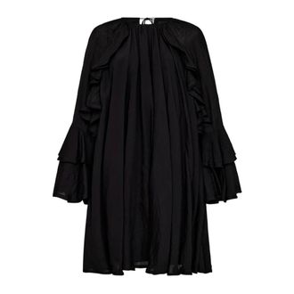 Copenhagen Muse Femme, Robes, Noir, Taille: 42 FR Robe Noire Norma avec Volants