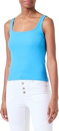 Vero Moda VMCHLOE SL Short Square Top JRS Noos Débardeur, Bleu Ciel, M Femme