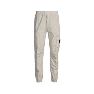 Stone Island Pantalon cargo en coton m&eacute;lang&eacute;