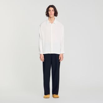 Sandro Chemise fluide effet pliss&eacute;