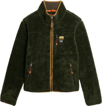 Superdry Herren Outdoor Sherpa-Fleecejacke Surplus Goods Olivgrün XL