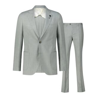 Lardini Klassisches Anzugset aus Wollmischung - - Suits - Herren - Gr&uuml;n - M