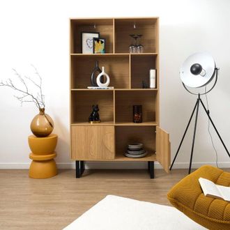 The Home Deco Factory The Home Deco Factory - Biblioth&egrave;que en mdf et m&eacute;tal Calypso