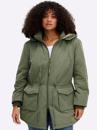 Sheego Winterjacke Parka Langarm