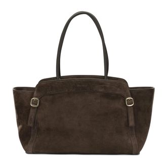 Santoni Double Buckle Medium Schultertasche - - Bags - Damen - Braun - ONE SIZE