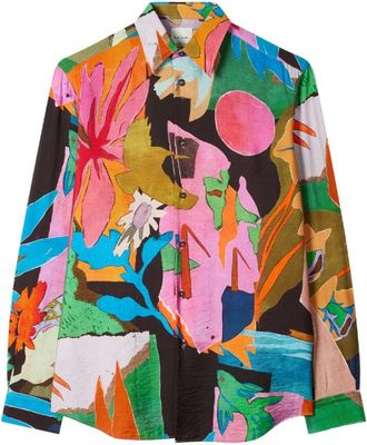 Paul Smith Homme, Chemises, Multicolore, Taille: 2XL Camicia Sfilata River Collage