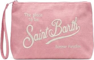 MC2 Saint Barth Femme, Sacs, Rose, Taille: ONE Size Aline Canvas Pochette