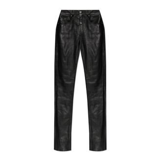 Versace Homme, Pantalons, Noir, Taille: M Pantalon en Cuir