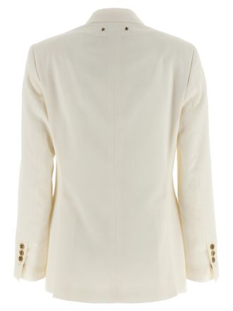 Golden Goose Womens White Polyester Blazer Clothing