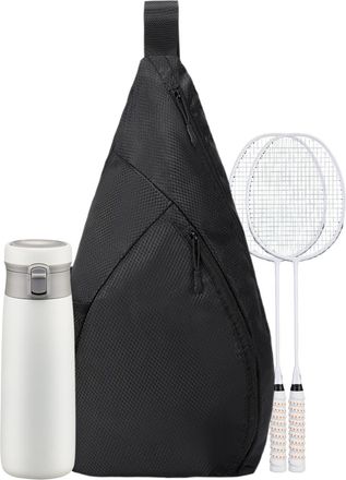 Generic Badminton Schl&auml;ger Tasche | Kapazit&auml;t Rucksack mit Rei&szlig;verschluss - Racket Schultertasche Mit Seitentasche,F&uuml;r Frauen Outdoor Fitness Fitnessstudio Tr