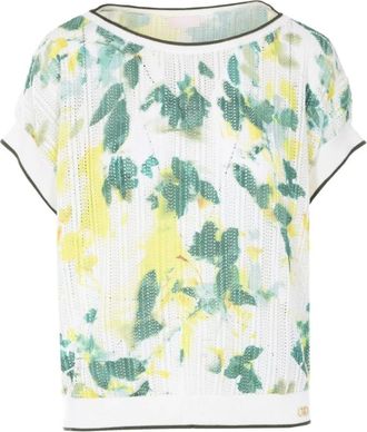 Liu Jo Femme, Pulls, Multicolore, Taille: 40 FR T-shirt &agrave; encolure bateau