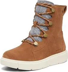 Sorel Femme Explorer III Joan WP Botte de Neige, Velvet Tan, Chalk, 38 EU