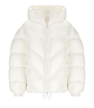 Elisabetta Franchi VESTE REMBOURR&Eacute;E IVOIRE ELISABETTA FRANCHI