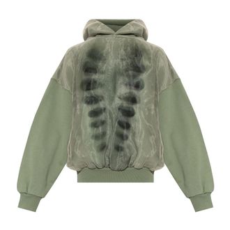 Avavav X-Ray Organza Hoodie - - Sweatshirts & Hoodies - Damen - Gr&uuml;n - M