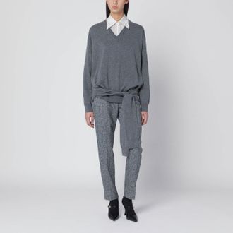 Dolce & Gabbana Grauer Kaschmirpullover