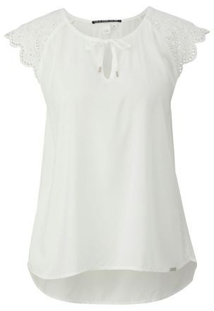 QS by s.Oliver Damen 2140754 Bluse, Creme, 38