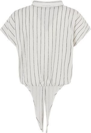 Urban Classics Klassische Bluse Urban Classics Ladies Structured Striped Tied Blouse