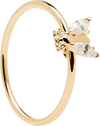 P D PAOLA PDPAOLA - Buzz Ring - 925er Sterlingsilber 18k Vergoldung - Damenschmuck