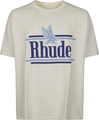 Rhude Homme, Tops, Blanc, Taille: M Rossa T-Shirt