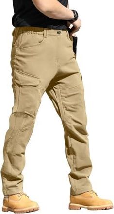 Generic Pantalon tactique militaire pour homme, s&eacute;chage rapide, imperm&eacute;able, pour la marche, la randonn&eacute;e, les voyages, la p&ecirc;che, pantalon cargo &agrave; taille &eacute;las