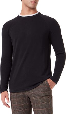 Tom Tailor Herren Basic Strickpullover 1033335, 29999 - Black, M