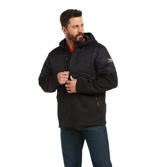 Ariat Mens Rebar Cloud 9 Insulated Jacket Long Sleeve in Black, Size X-Small, by Ariat