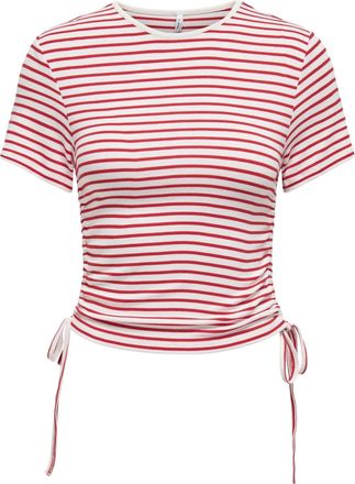 Only Onldevin S/S Stripe O-Neck Tie Top JRS