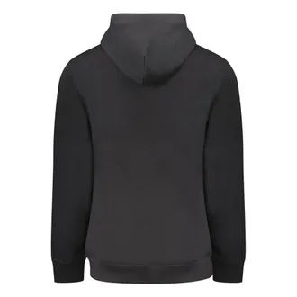 Tommy Hilfiger Logo-Embroidered Cotton Hoodie - Black