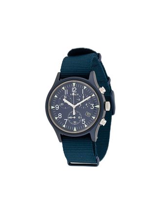 Timex montre MK1 Aluminum Chronograph 40mm - Bleu