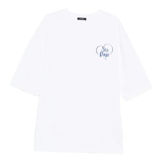 Willy Chavarria Sad Papi T-Shirt - - Tops - Herren - Wei&szlig; - S