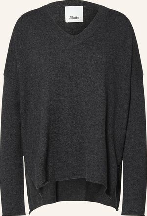 Allude Allude Cashmere-Pullover grau
