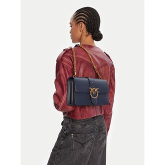 Pinko Handtasche PINKO Love One Classic ST.CL Al 25-26 PLTT 105857 A0F1 Dunkelblau