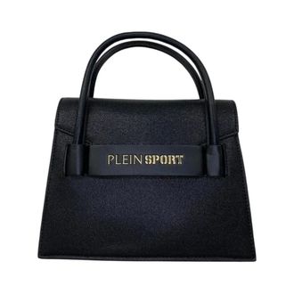 Plein Sport Femme, Sacs, Noir, Taille: ONE Size Sac &agrave; main avec logo frontal, noir
