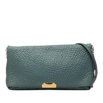 Burberry Pre-owned Cuir sacs-ports-paule - Femme - Pre-owned - Bleu - Taille: ONE Size