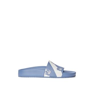 Ralph Lauren Logo Slides Sandalen - - Shoes - Damen - Blau - 38 EU