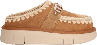 Mou Femme, Chaussures, Brun, Taille: 39 EU Zoccolo Bounce Suede - Letter Logo