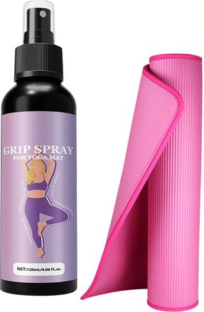 Generico Griffspray f&uuml;r Yogamatten - Reibungsverst&auml;rker, 120 ml, tragbarer Sportschl&auml;ger, Basketball, Fu&szlig;ball, Golf, Training im Fitnessstudio, Z