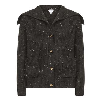 Bottega Veneta Goldener Knotenknopf Pullover Fondant - - Knitwear - Damen - Braun - S