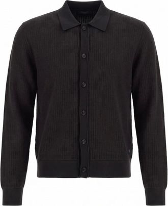 HUGO BOSS C-Laconico Cardigan - Homme - Pulls - Noir - Taille: S