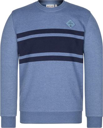 Naketano Herren Sweatshirt Immer Dieser Rainer, Farbe:Blue Melange/Dark Blue, Gr&ouml;&szlig;e:XL
