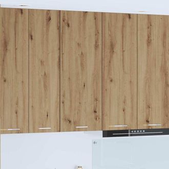 vidaXL vidaXL Armoire suspendue avec porte Ch&ecirc;ne artisanal 40 x 31 x 100 cm