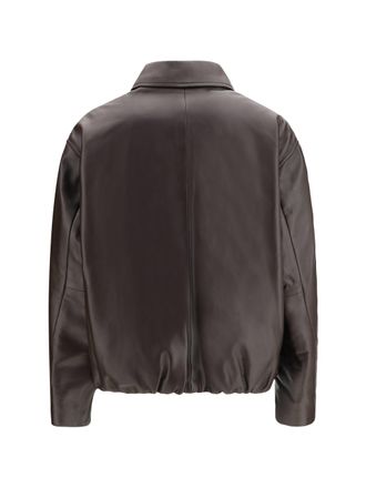 Arma Womens Melis Leather Jacket Coffee Bean
